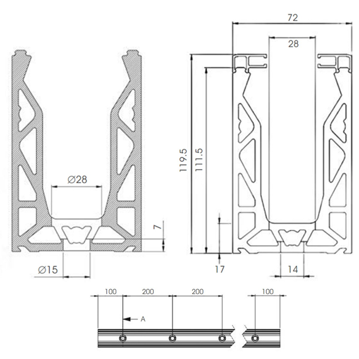 Pgc-010 - Channel Base Drilled Posi-Glaze | Elite Glass Solutions ...