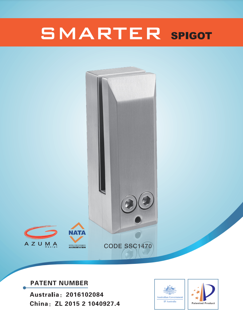 Smarter Spigot Matt White - Side Mount Clamp Suit 12mm to 15mm Glass ...