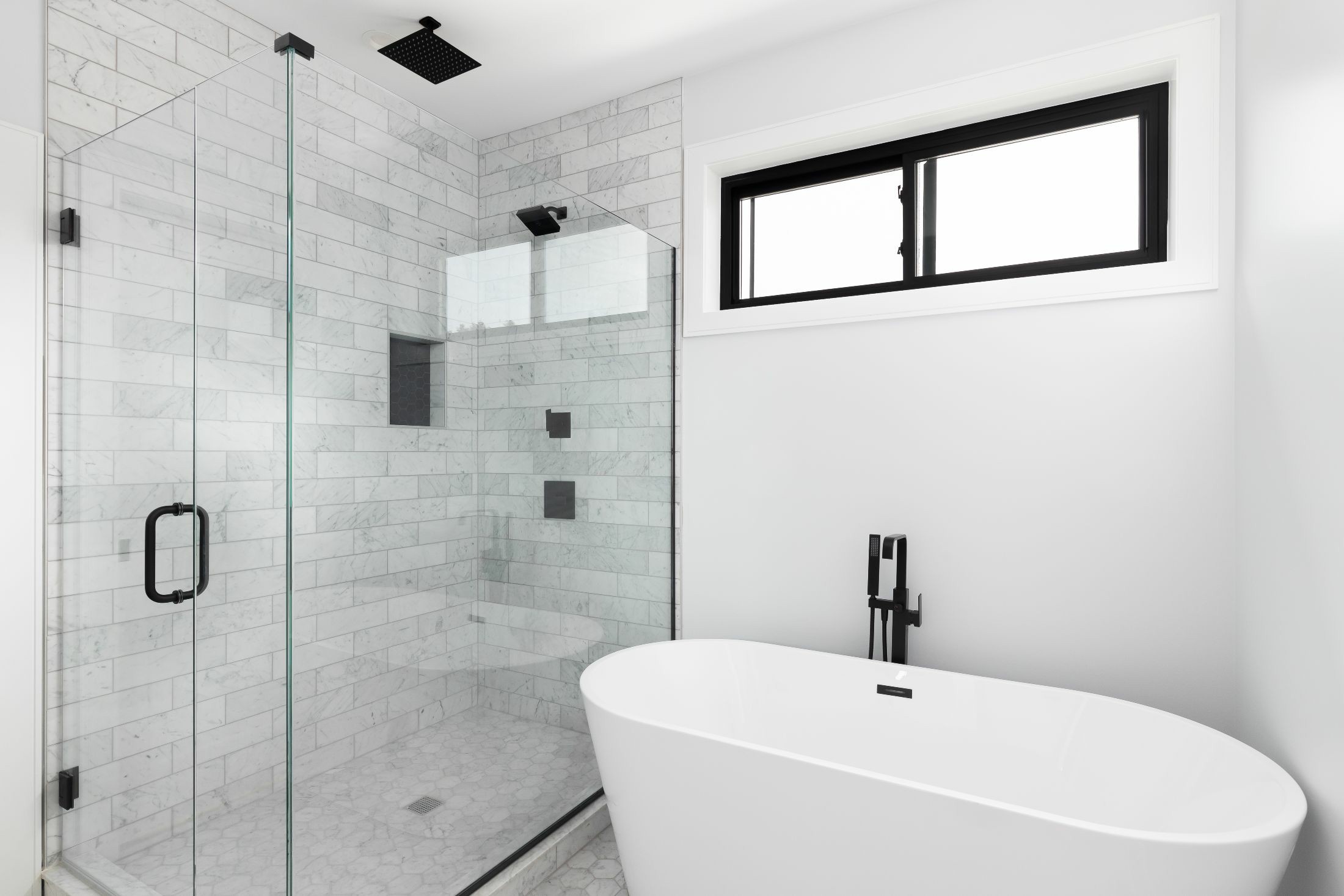 The rise of matt black in bathroom design - Elite Glass Solutions