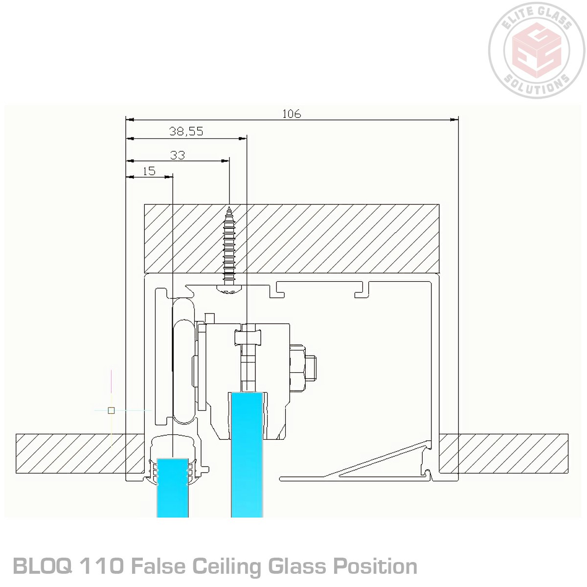 BLOQ FT KIT - False Ceiling Sliding Top Track Set / Sliding + Fixed ...