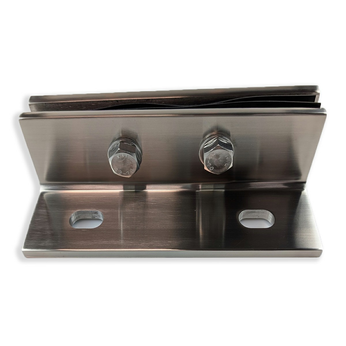 Structural Glass Fin Hanger Bracket - 250mm Long - Satin Stainless ...