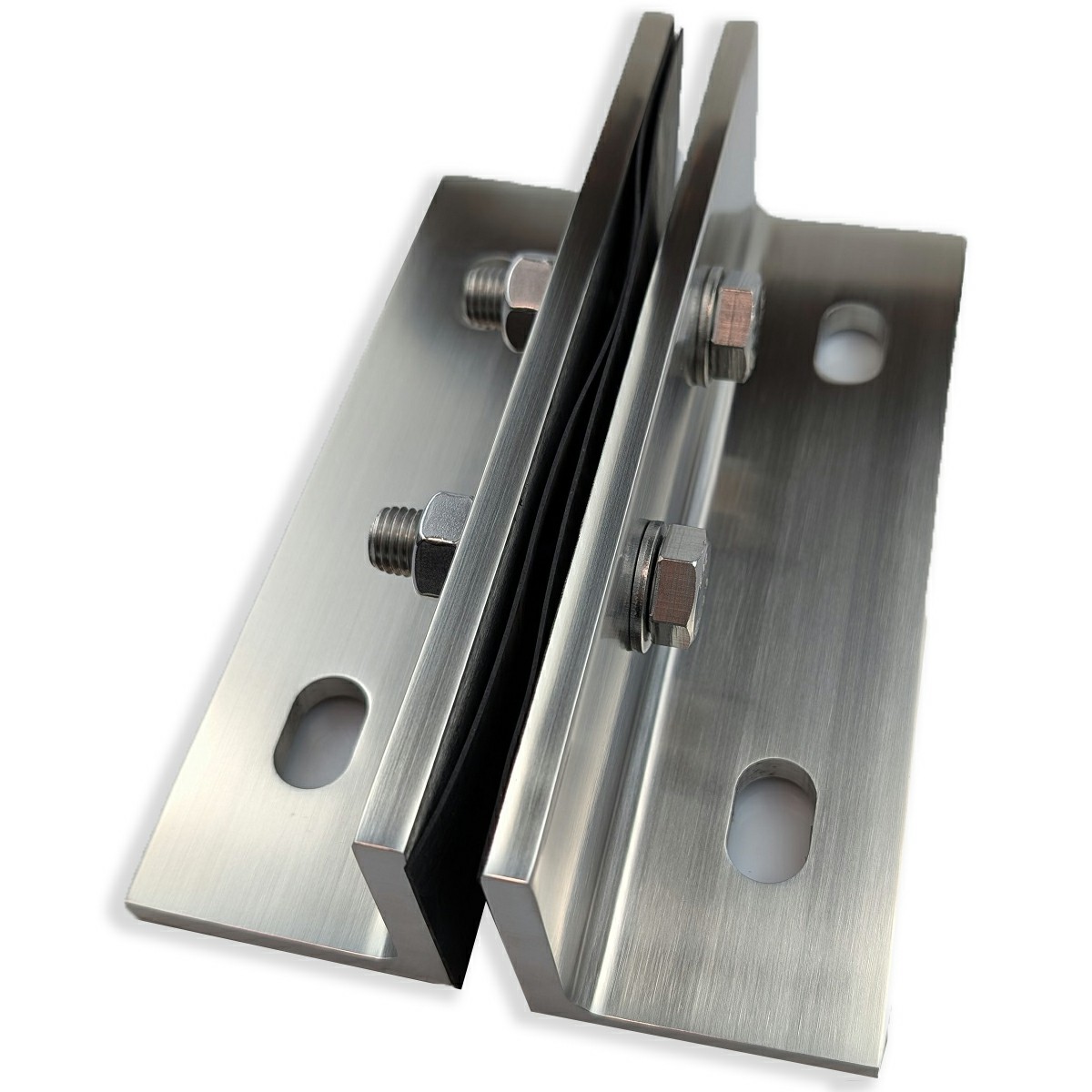 Structural Glass Fin Hanger Bracket - 250mm Long - Satin Stainless ...