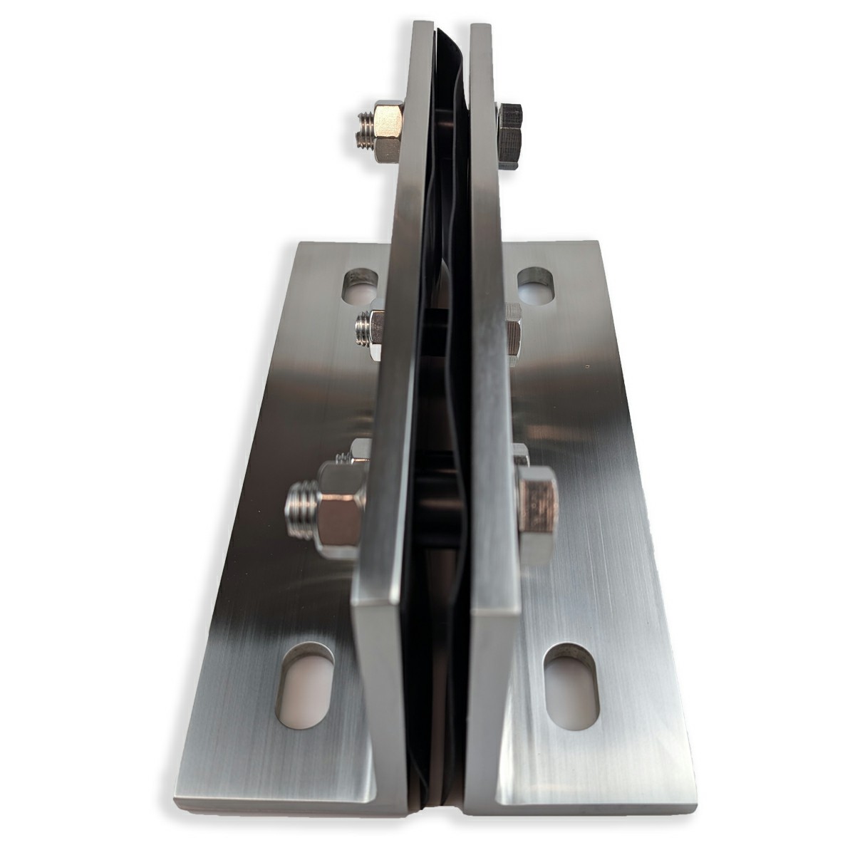 Structural Glass Fin Hanger Bracket - 380mm Long - Satin Stainless ...
