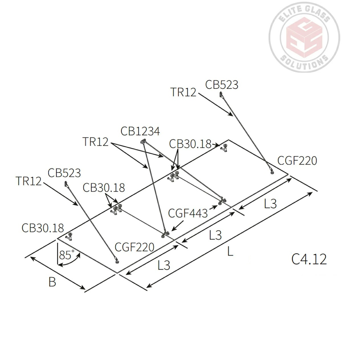 Austvision Tie Rod Canopy System C4 - SKU: Austvision Tie Rod Canopy ...