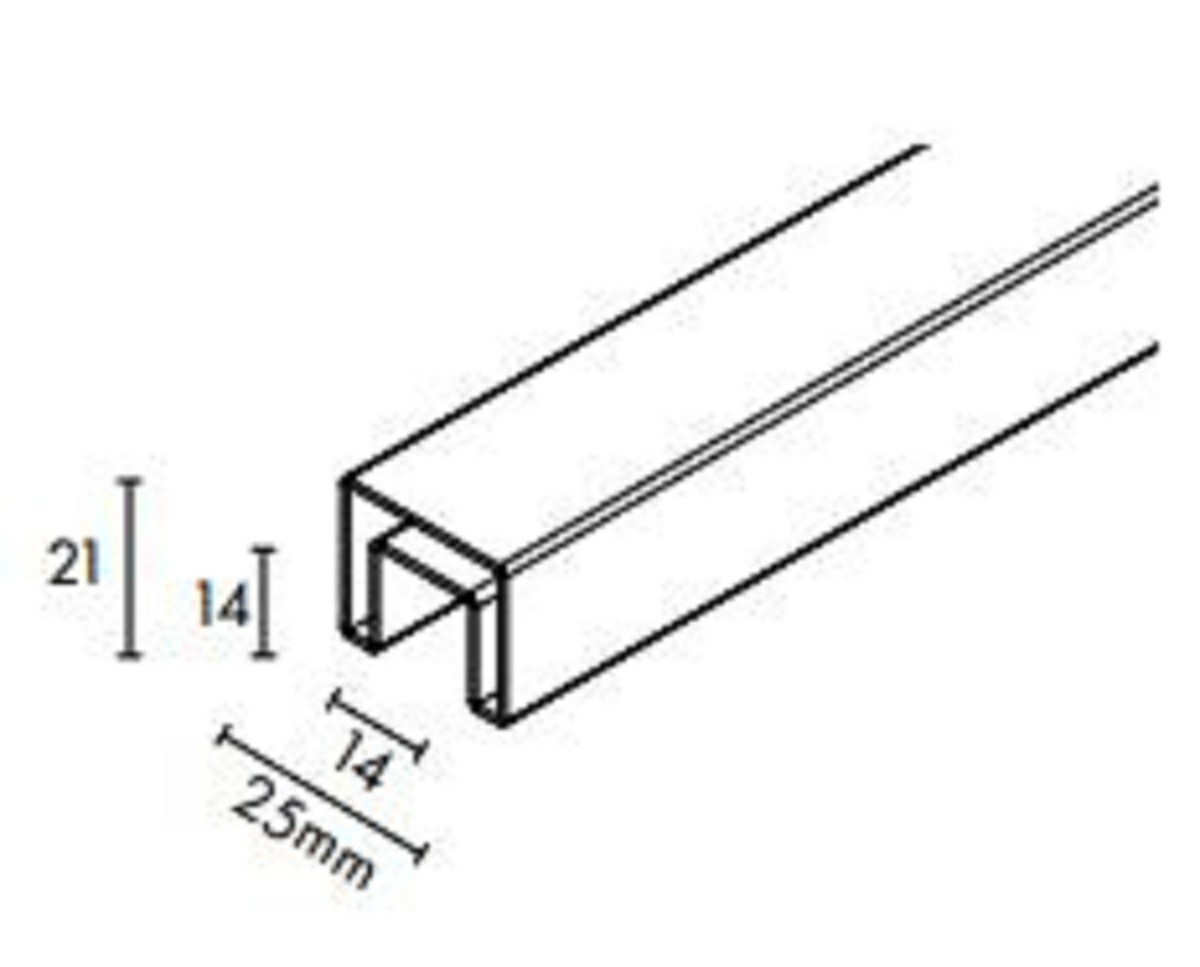 Top Rail - EH Square - 5.8m Lengths - Satin Stainless Steel - Elite ...
