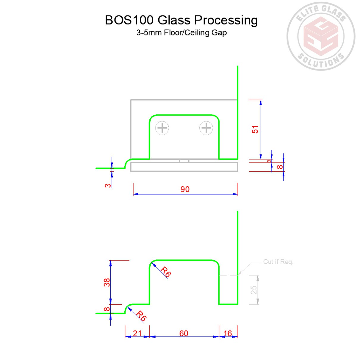 Boston 100 Series - Top or Bottom Shower Screen Pivot Hinge - RB - SKU ...