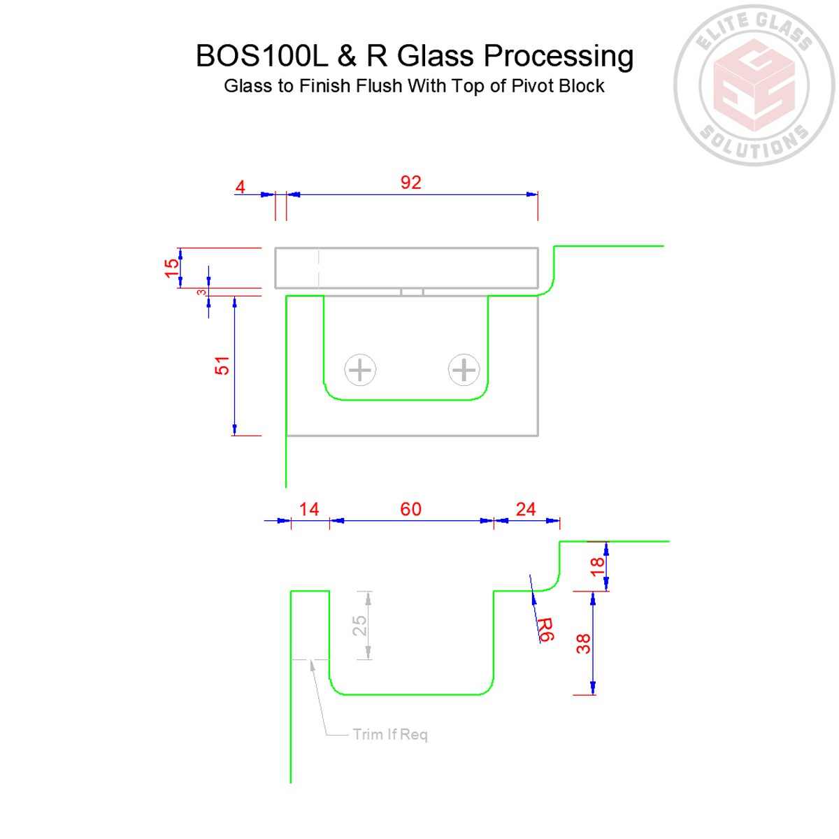 BOS100L SC - Boston 100 Series - Offset Bracket Wall Mount Hinge ...