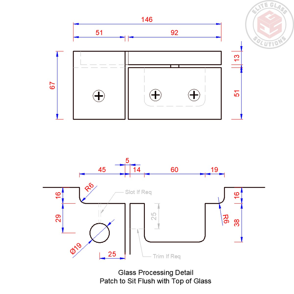 Boston Top Pivot with Side Panel Mount - Brushed Nickel - Elite Glass ...