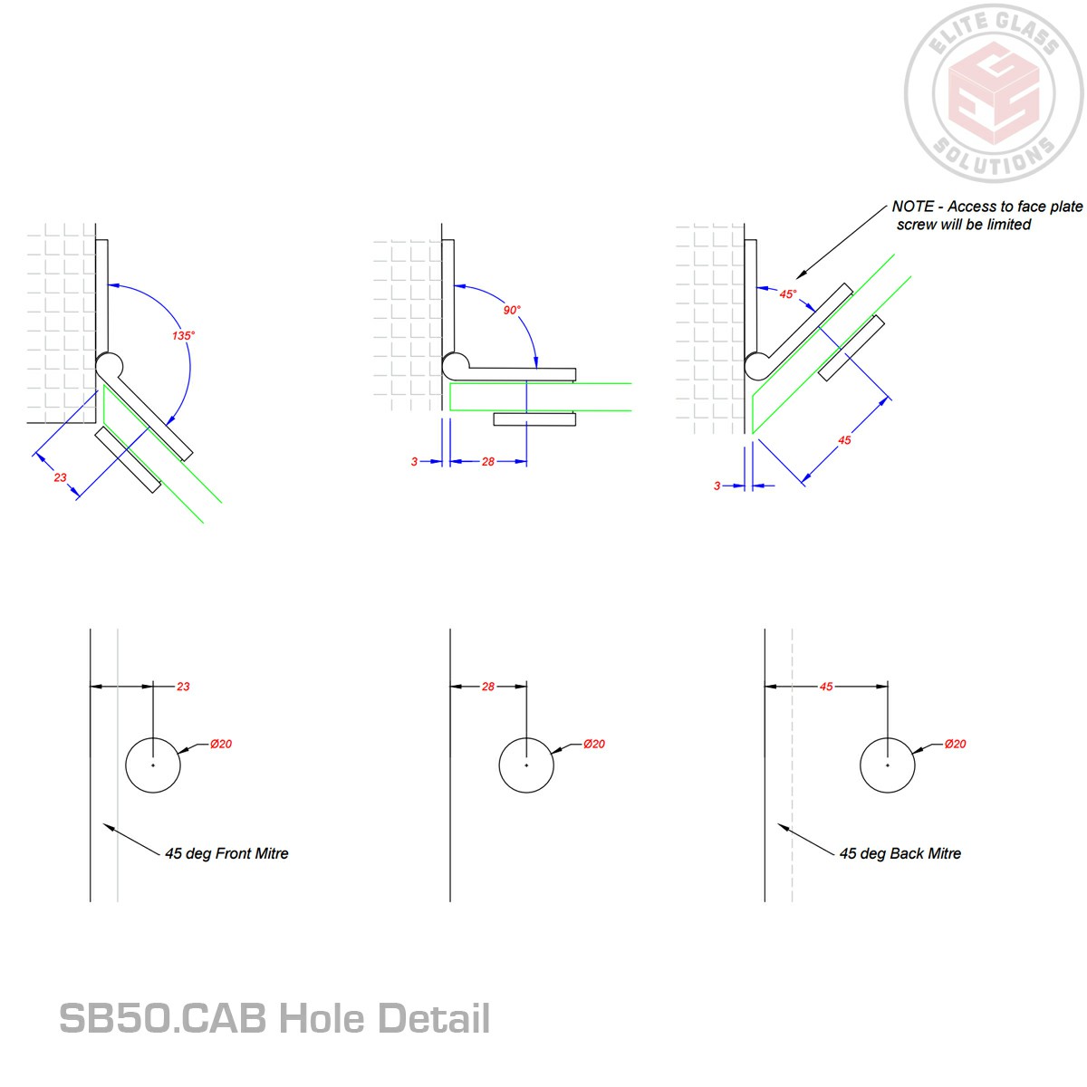 Wall Mount Square Adjustable Angle Shower Bracket - Antique Brass ...