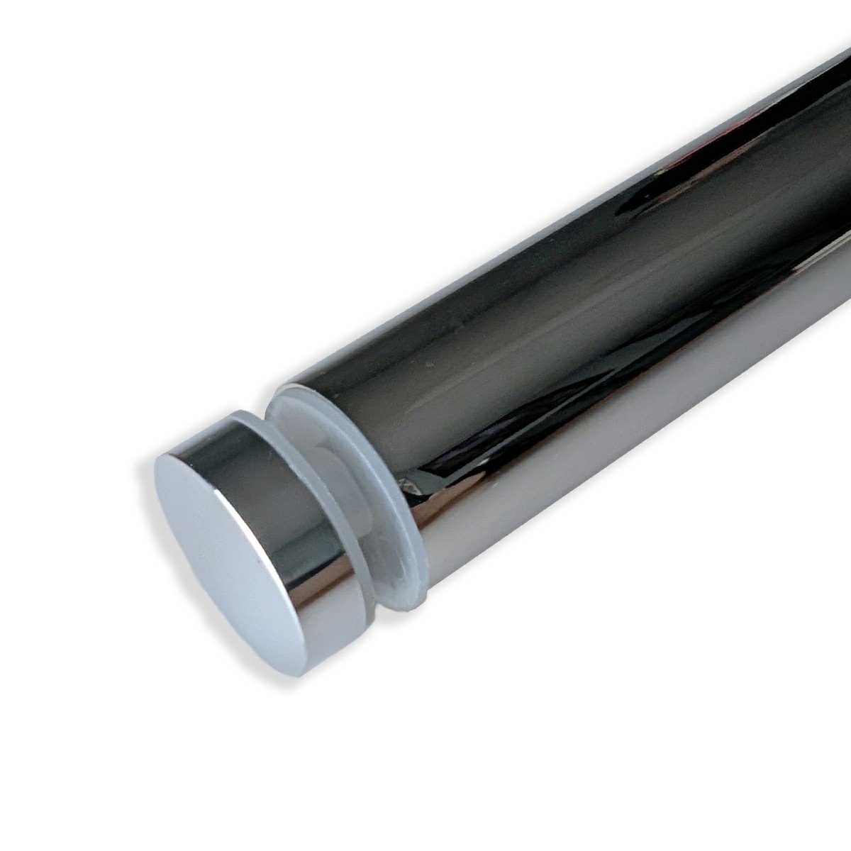 Bracing Bar - Fixed Panel with Button C - Polished Chrome - Elite Glass ...