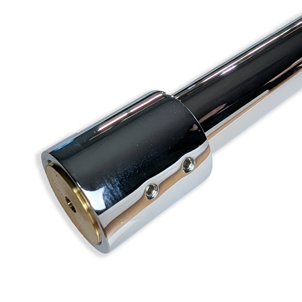 Bracing Bar - Fixed Panel with Button C - Polished Chrome - Elite Glass ...