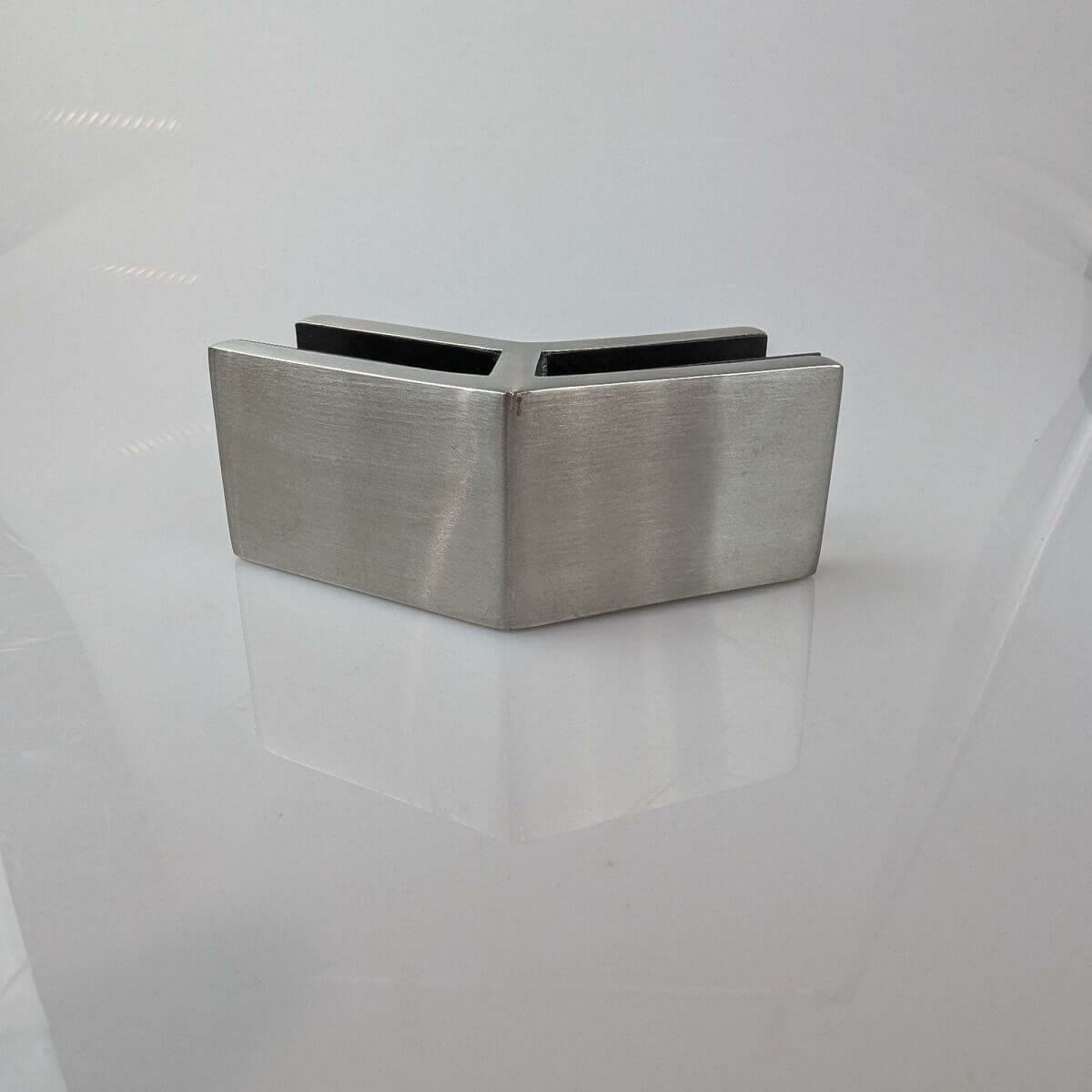 Balustrade Clamp - Glass to Glass - 135 Degree Corner - Satin Stainless ...