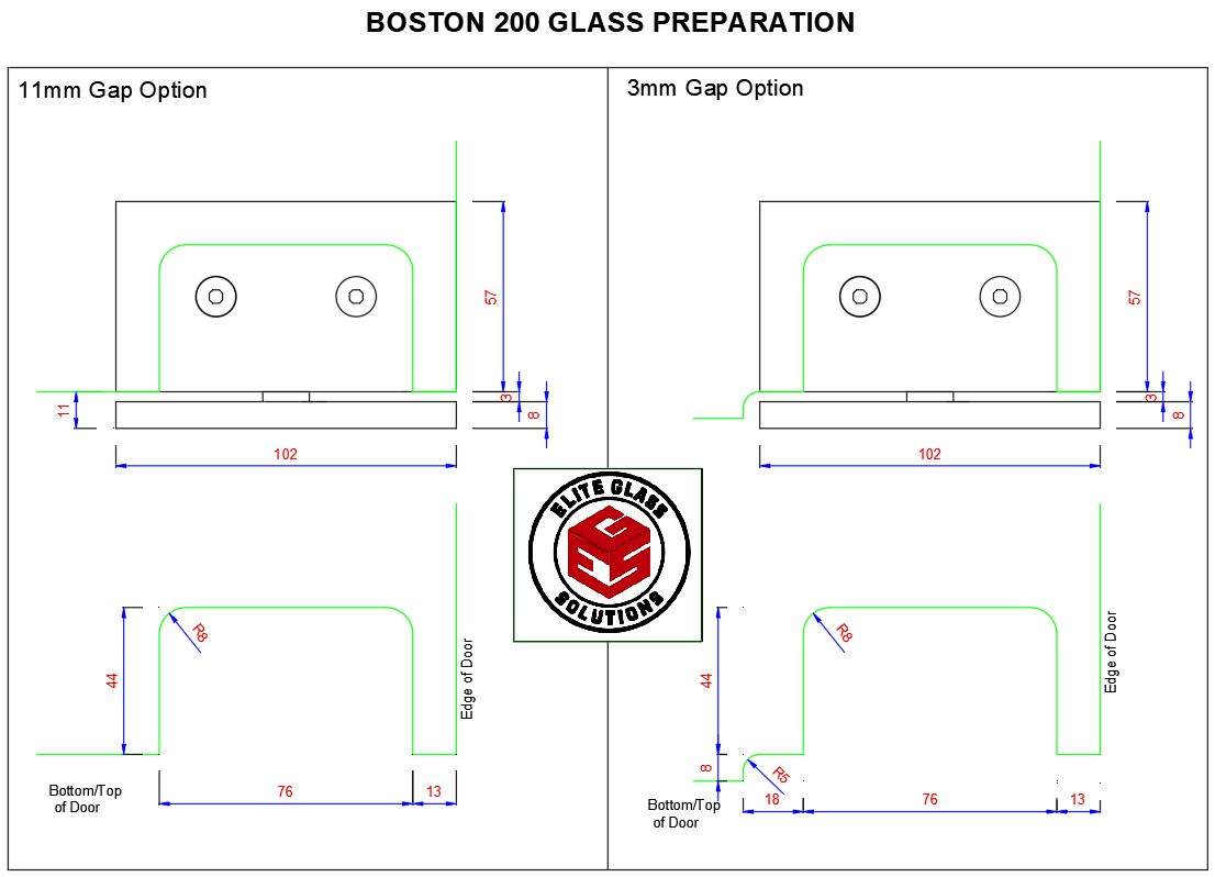 BOS200 AB - Boston 200 Series Shower or Entry Door Pivot - Antique ...
