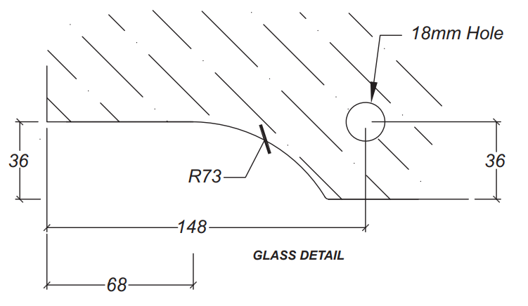 CAS.41400 PSS - CASMA Bottom Pivot Patch for 8, 10 or 12mm Glass ...