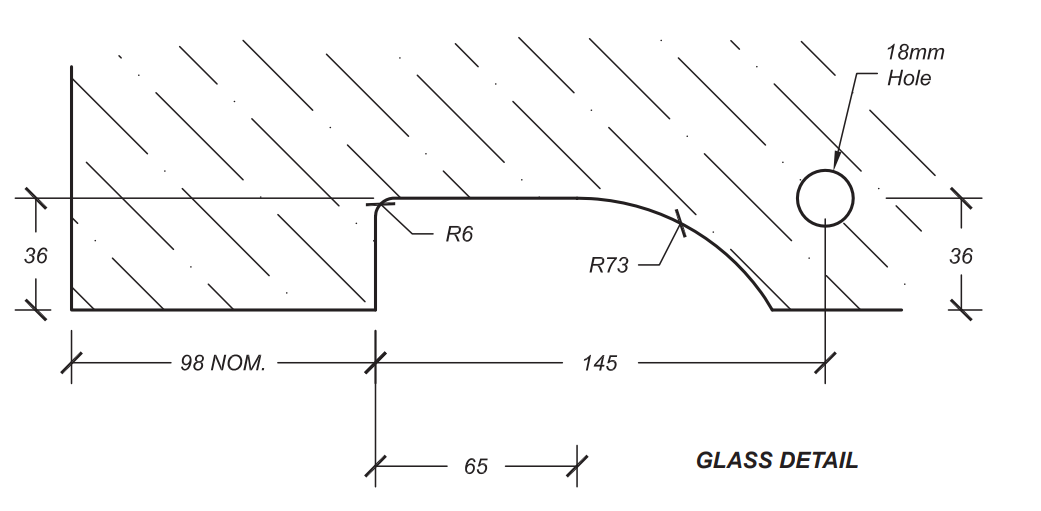 CAS.41400.CM SSS - CASMA Bottom Pivot Patch - Centre Mount - Satin ...