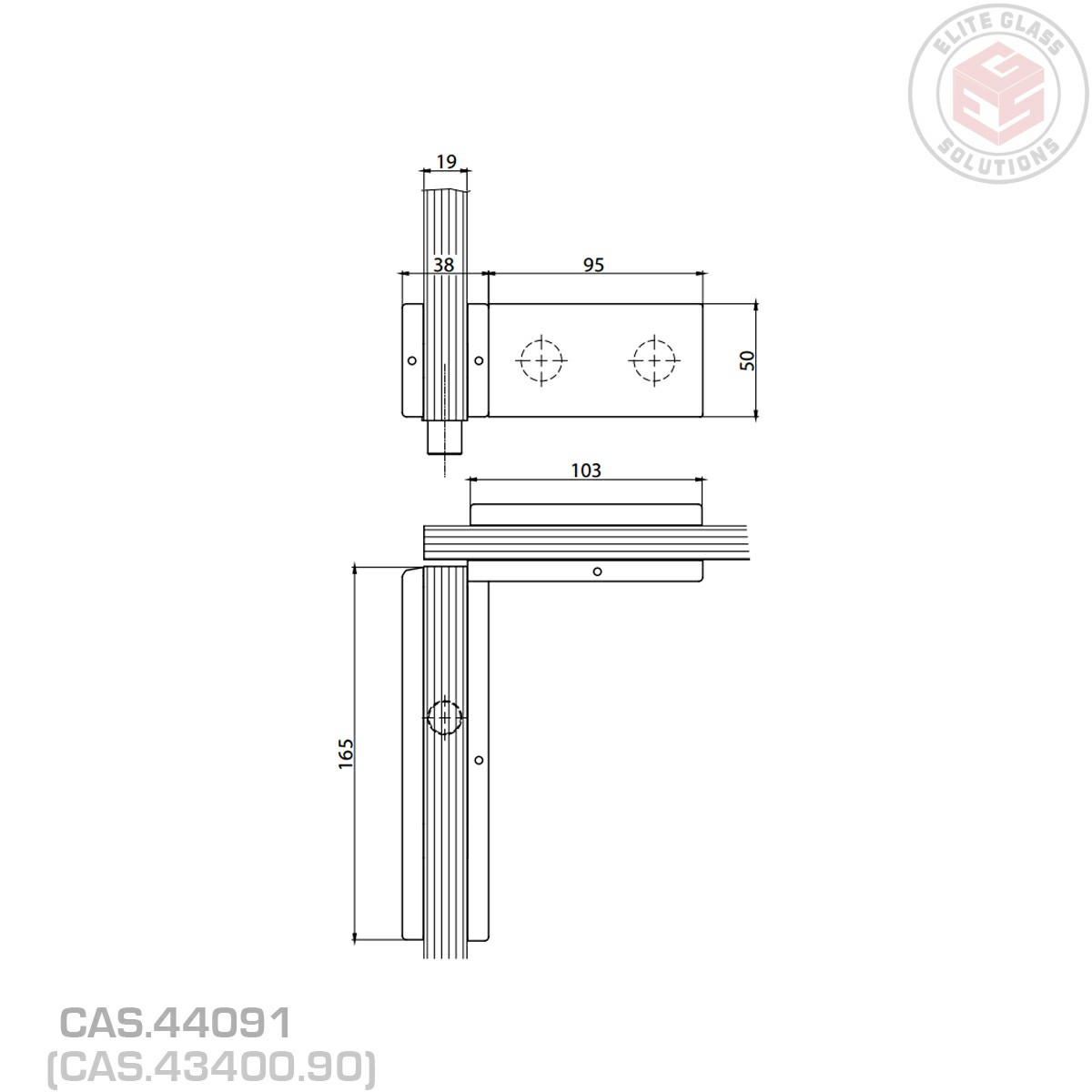CAS.43400.90.L SSS - CASMA Overpanel to Side Panel Left - 90 Deg Patch ...