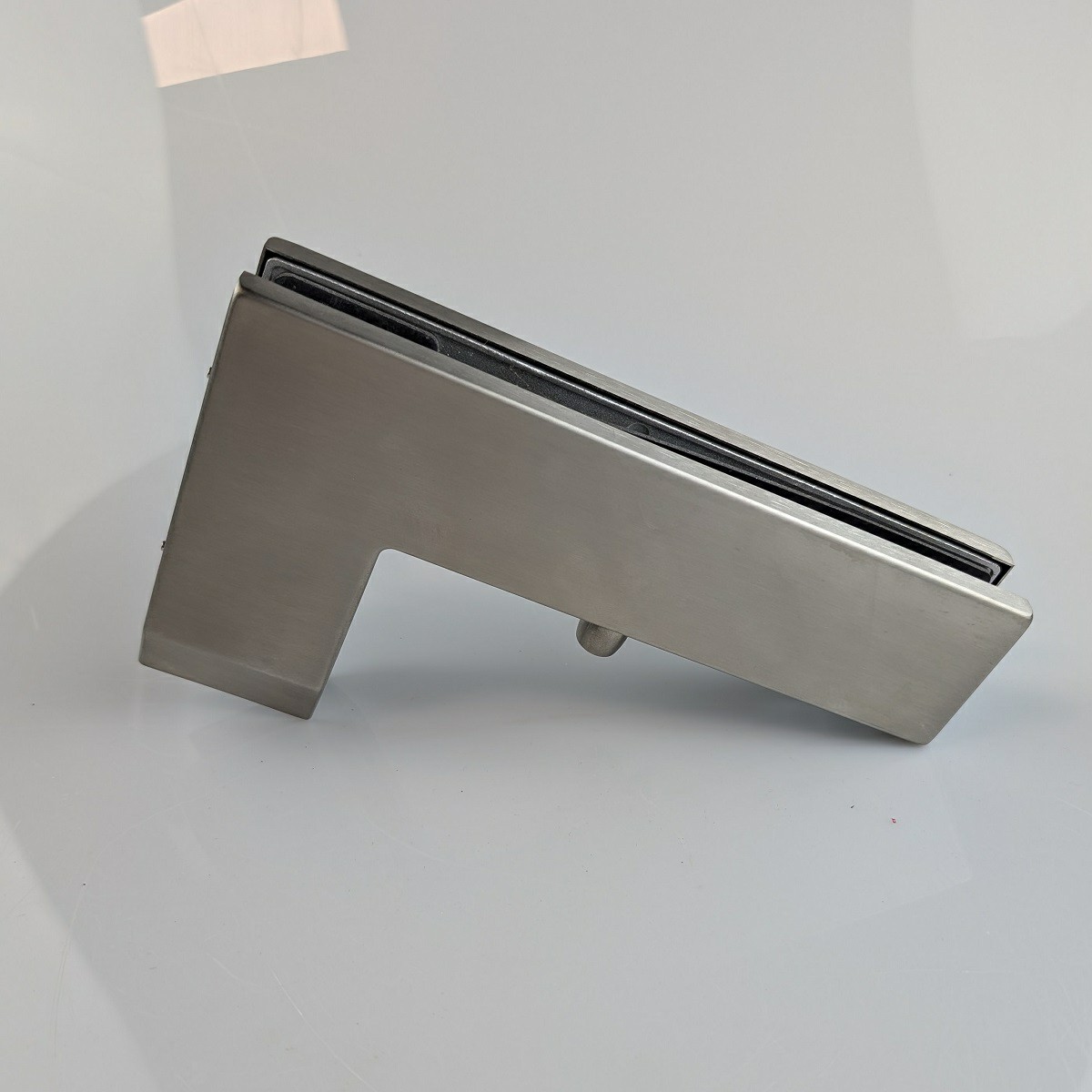 Heavy Duty Over to Side Panel Pivot Patch Fixing Satin Stainless Steel ...
