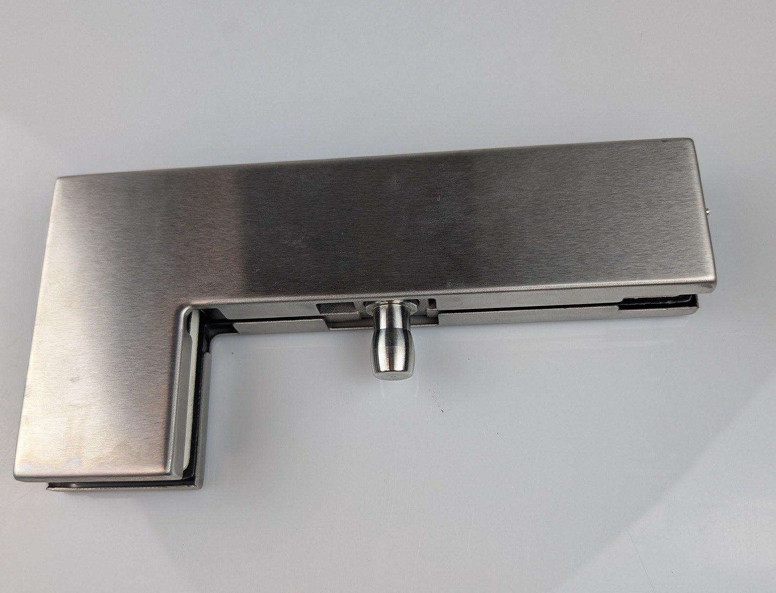 Stella Over Panel Side panel Patch Fitting with Pivot - Satin Stainless ...
