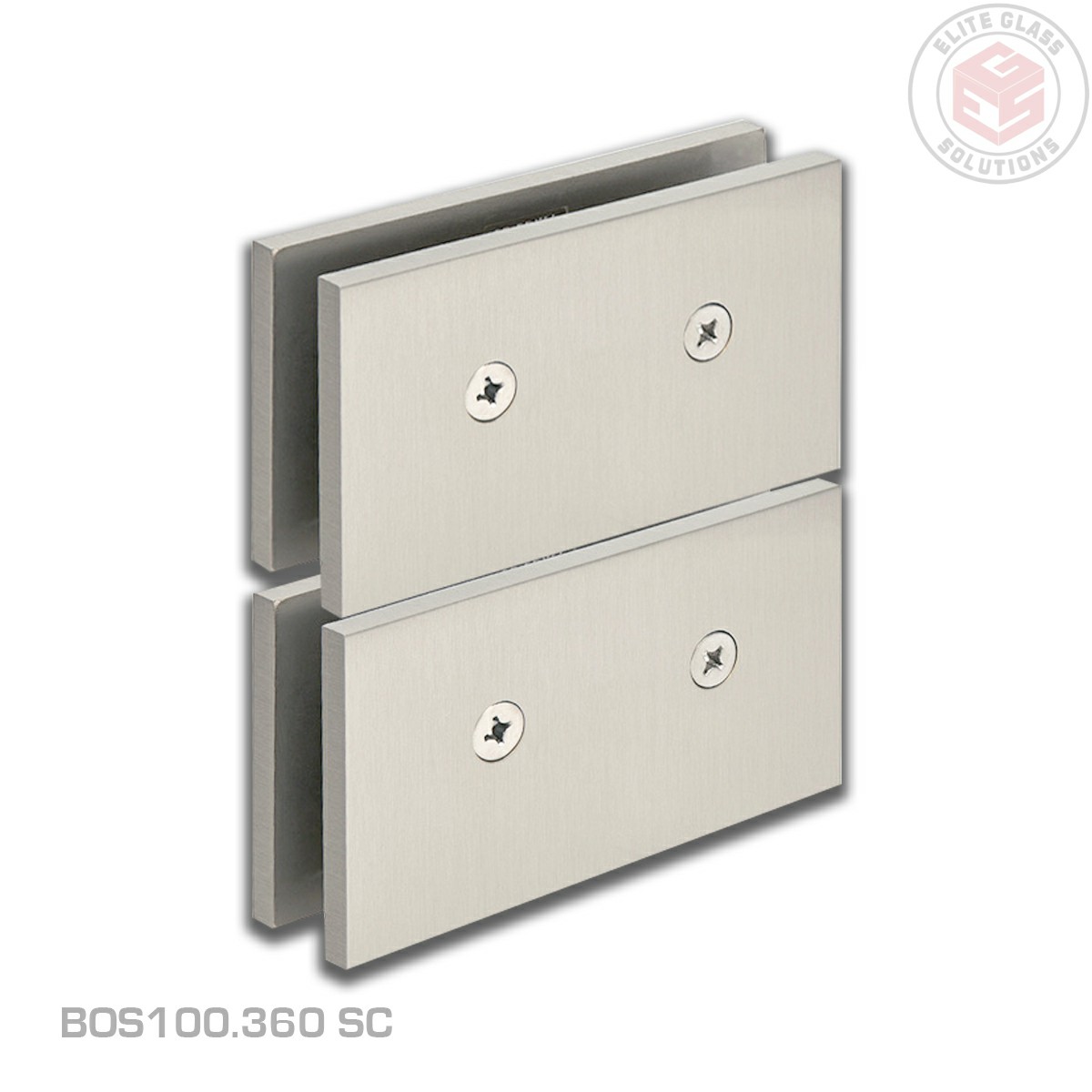 Boston Top Pivot with Transom Panel Mount - Satin Chrome - Elite Glass ...