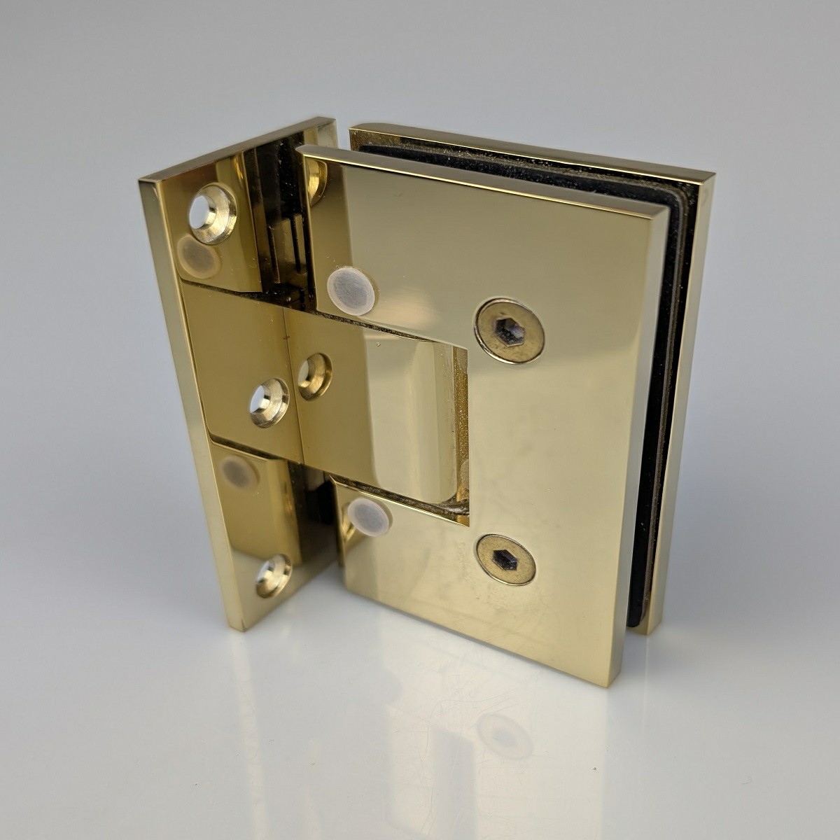 ES1L3 PVD G - Shower Hinge Glass to Wall L Shape 90 Degree PVD Gold ...