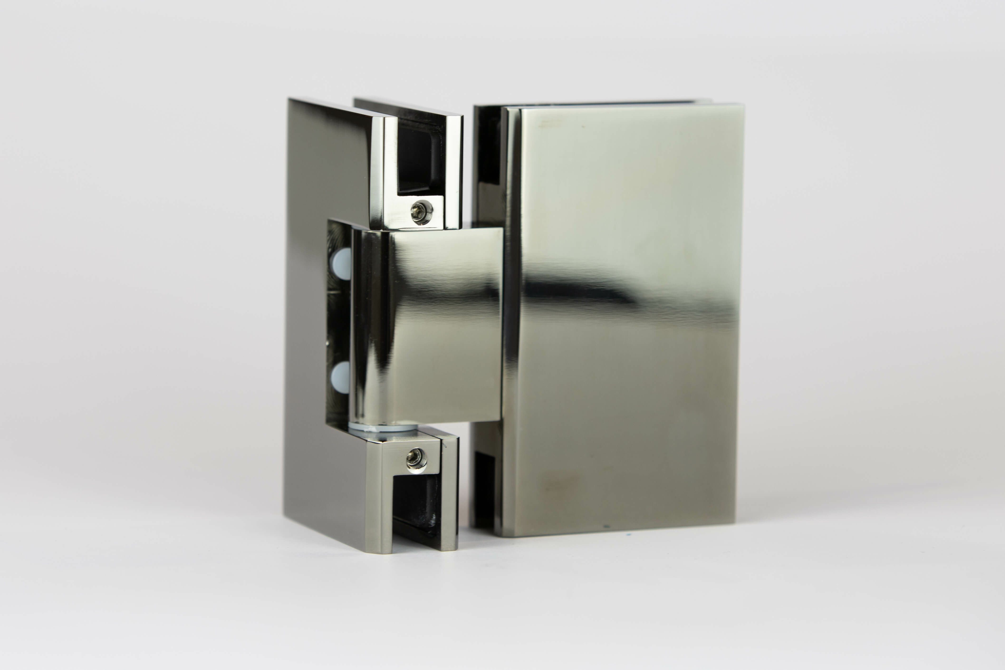 Shower Hinge - Glass to Glass - 180 Degree - Gun Black - Elite Glass ...