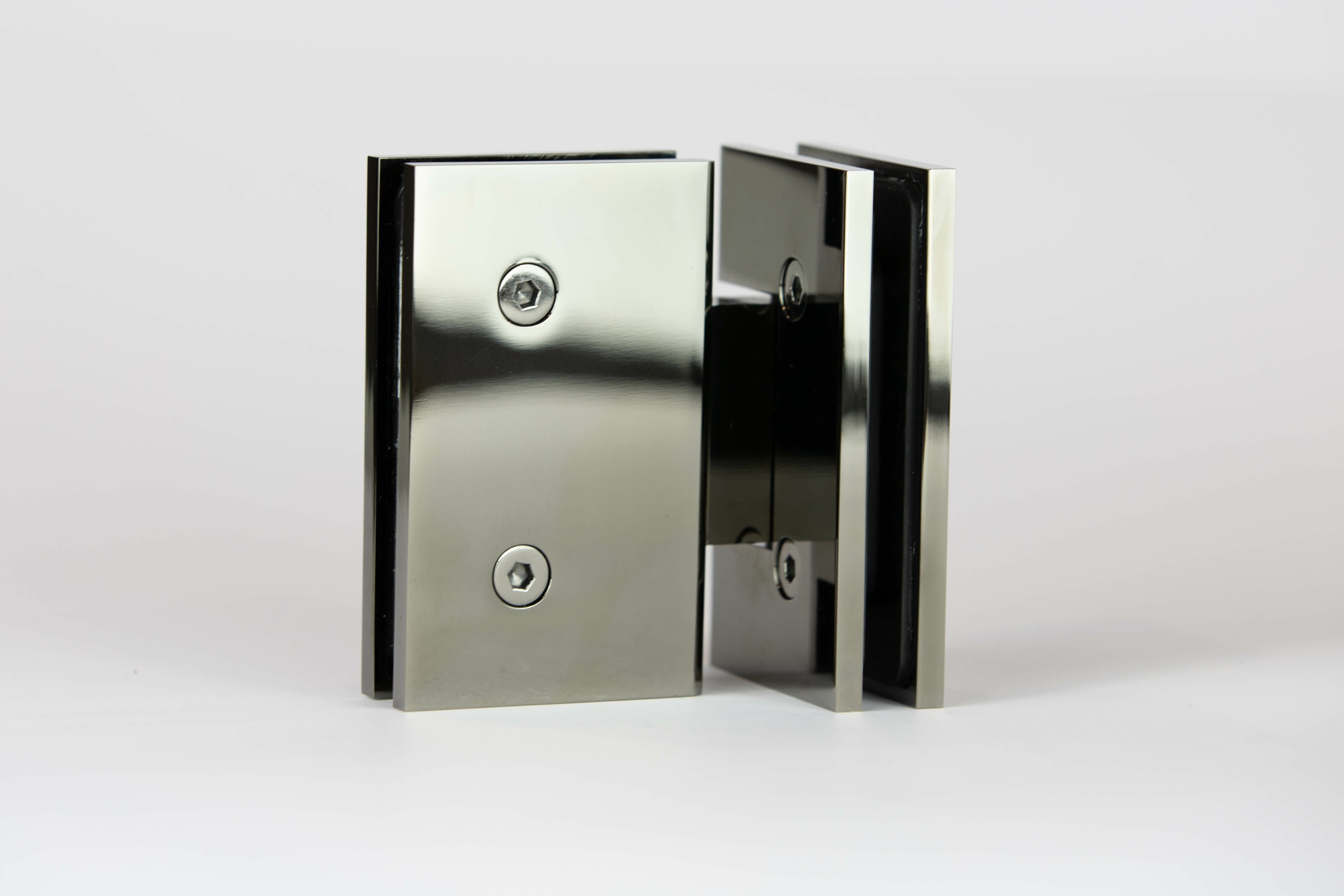 Shower Hinge - Glass to Glass - 180 Degree - Gun Black - Elite Glass ...