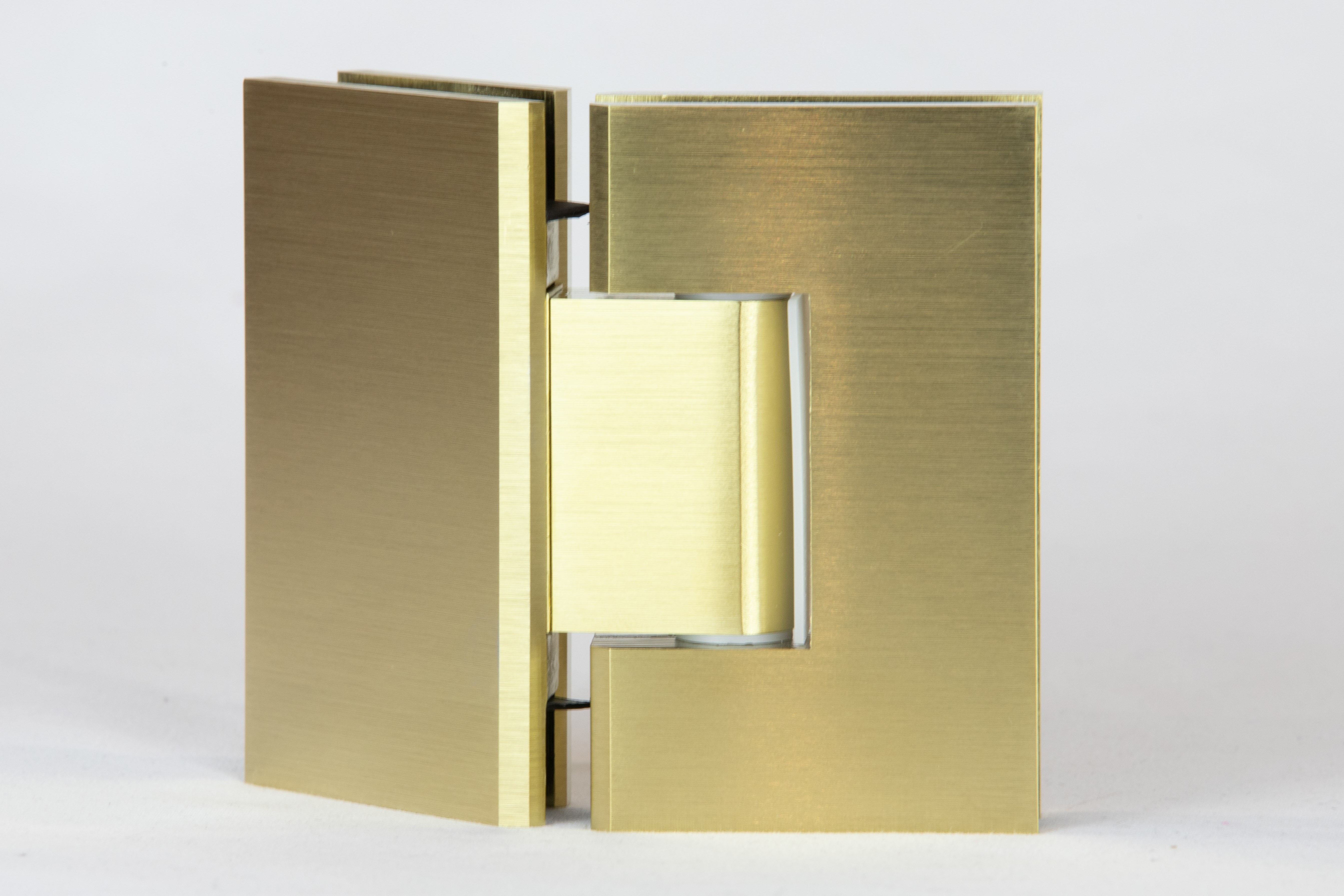 Variable 135 degree glass to glass shower hinge - Brushed Gold - Elite ...