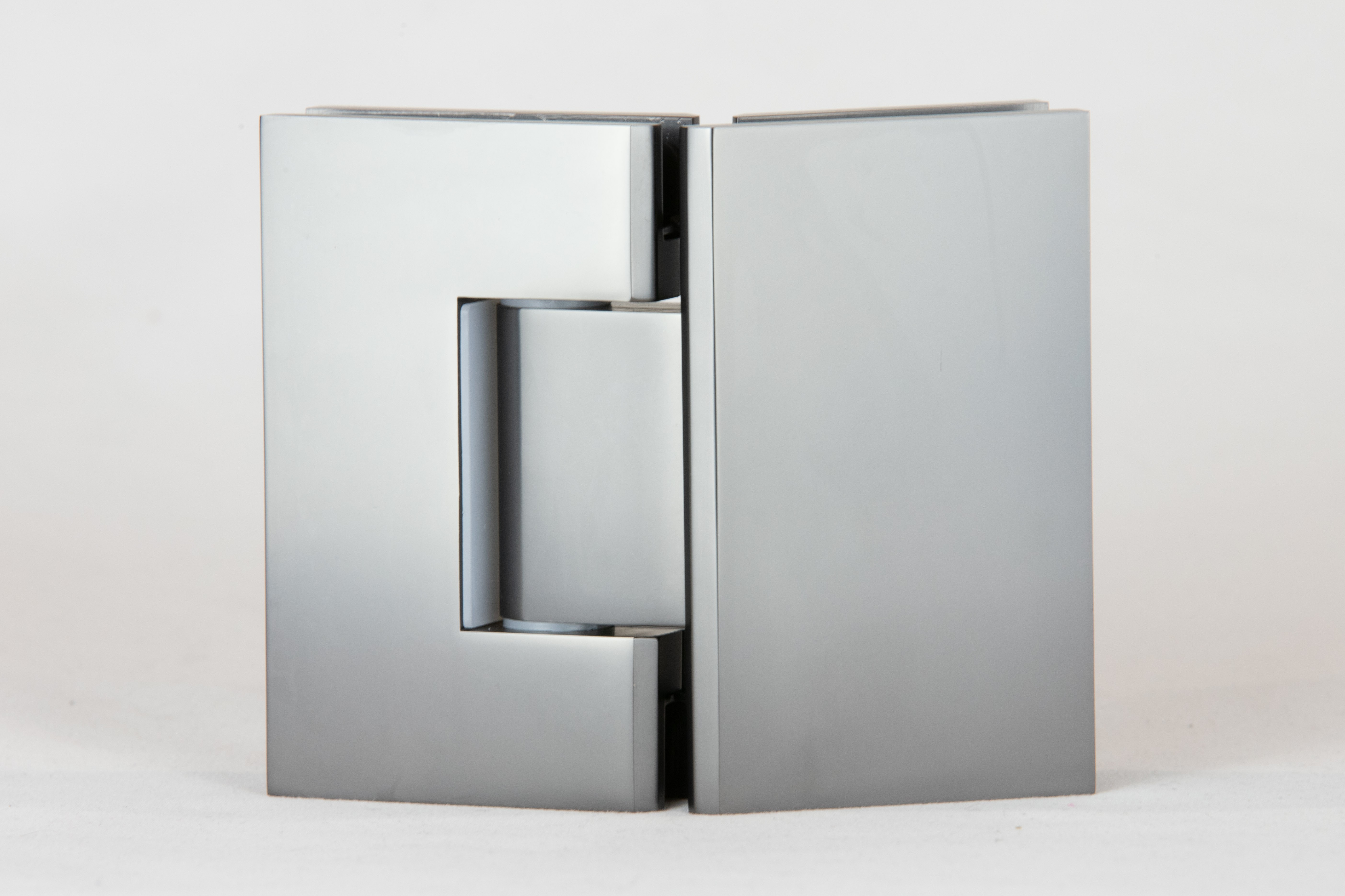 Shower Hinge - Glass to Glass - 135 Degree Adjustable - Gun Black Dumb ...