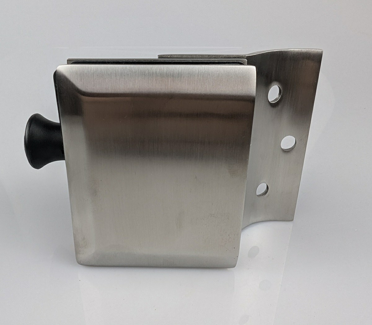 Latch - Glass to Round Post - Metal Latch Section - Satin Stainless ...