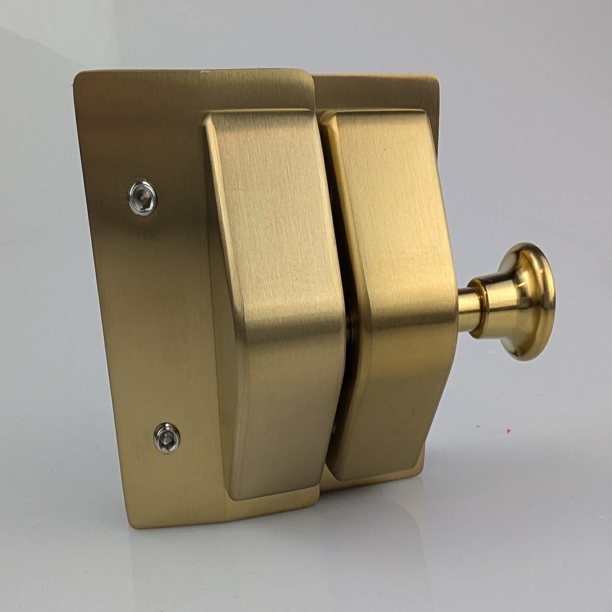 Latch - Glass to Glass - 180 Degree - Brushed Gold - Elite Glass Solutions