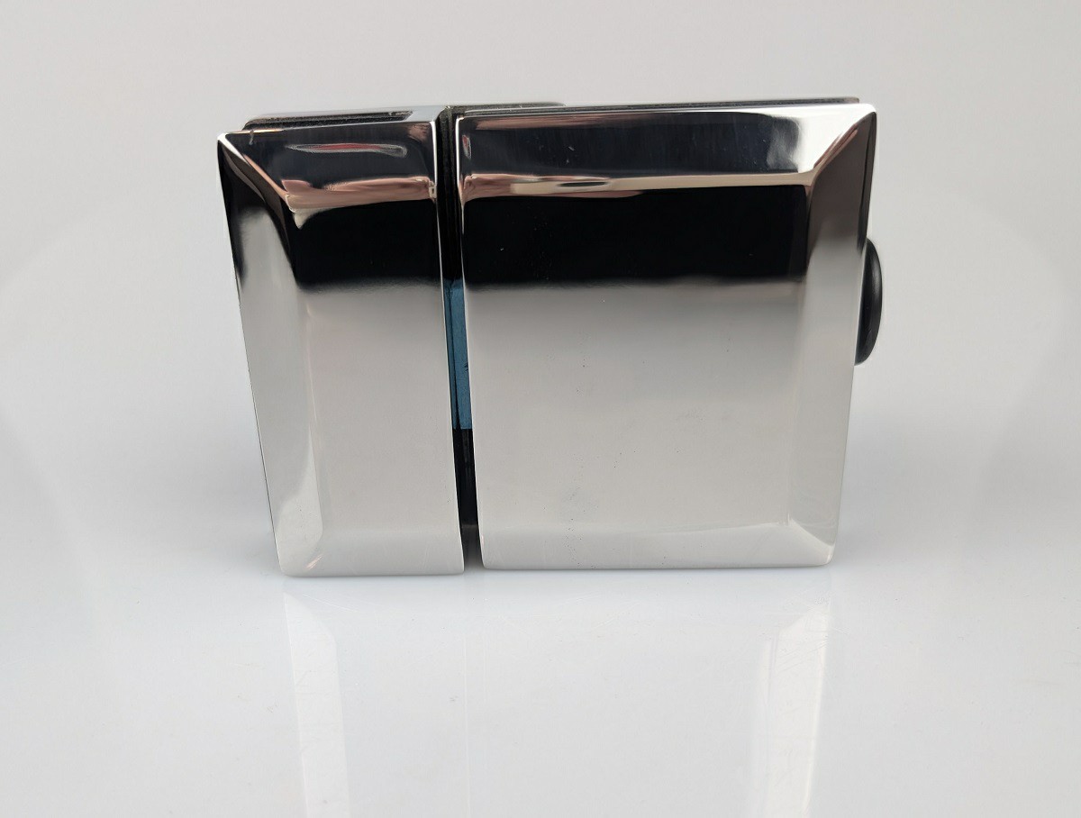 Latch - Glass to Glass with Clamp Keeper - 316 Polished Stainless Steel ...