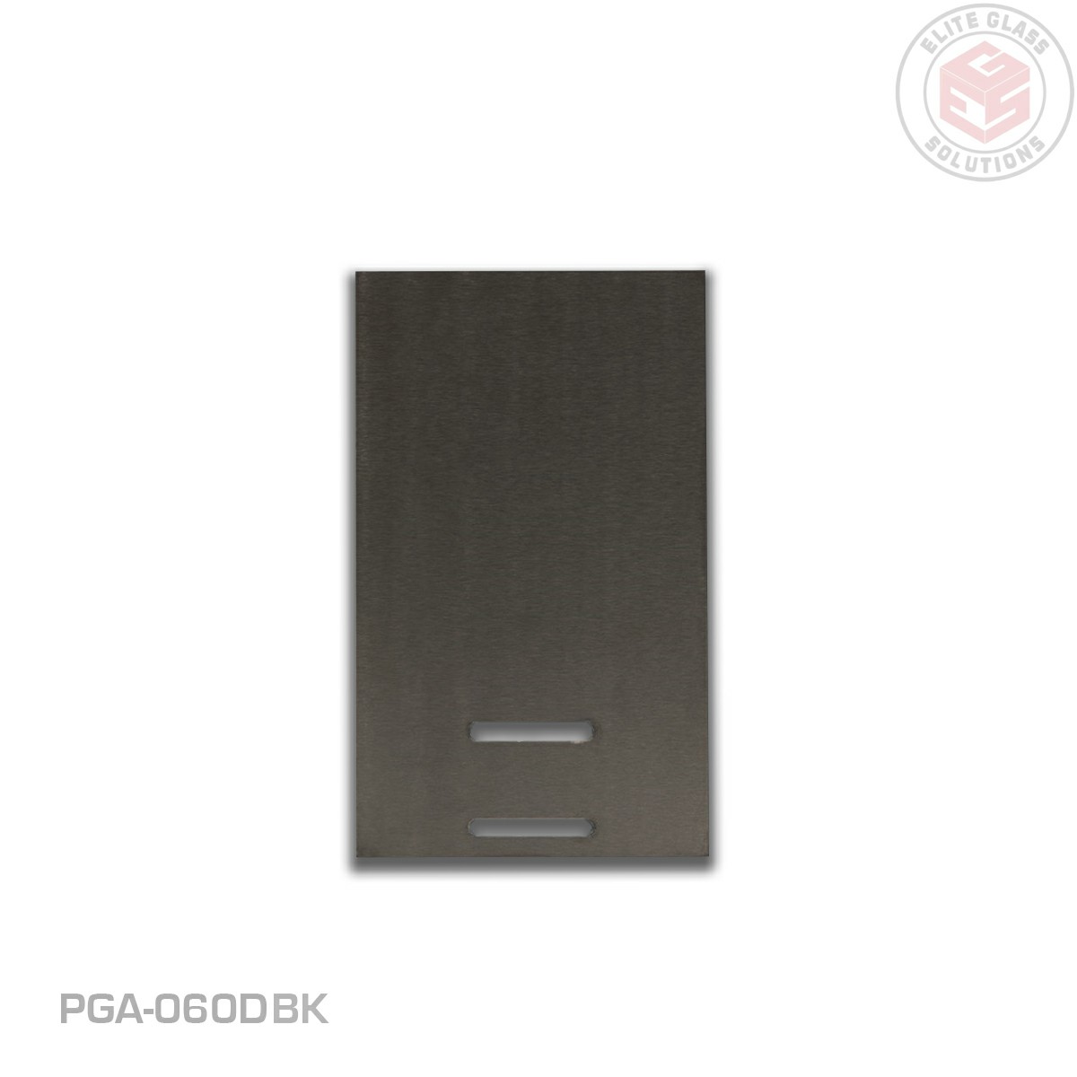 Posi-Glaze Drainage Slot End Cap No Cladding - Black - Elite Glass ...
