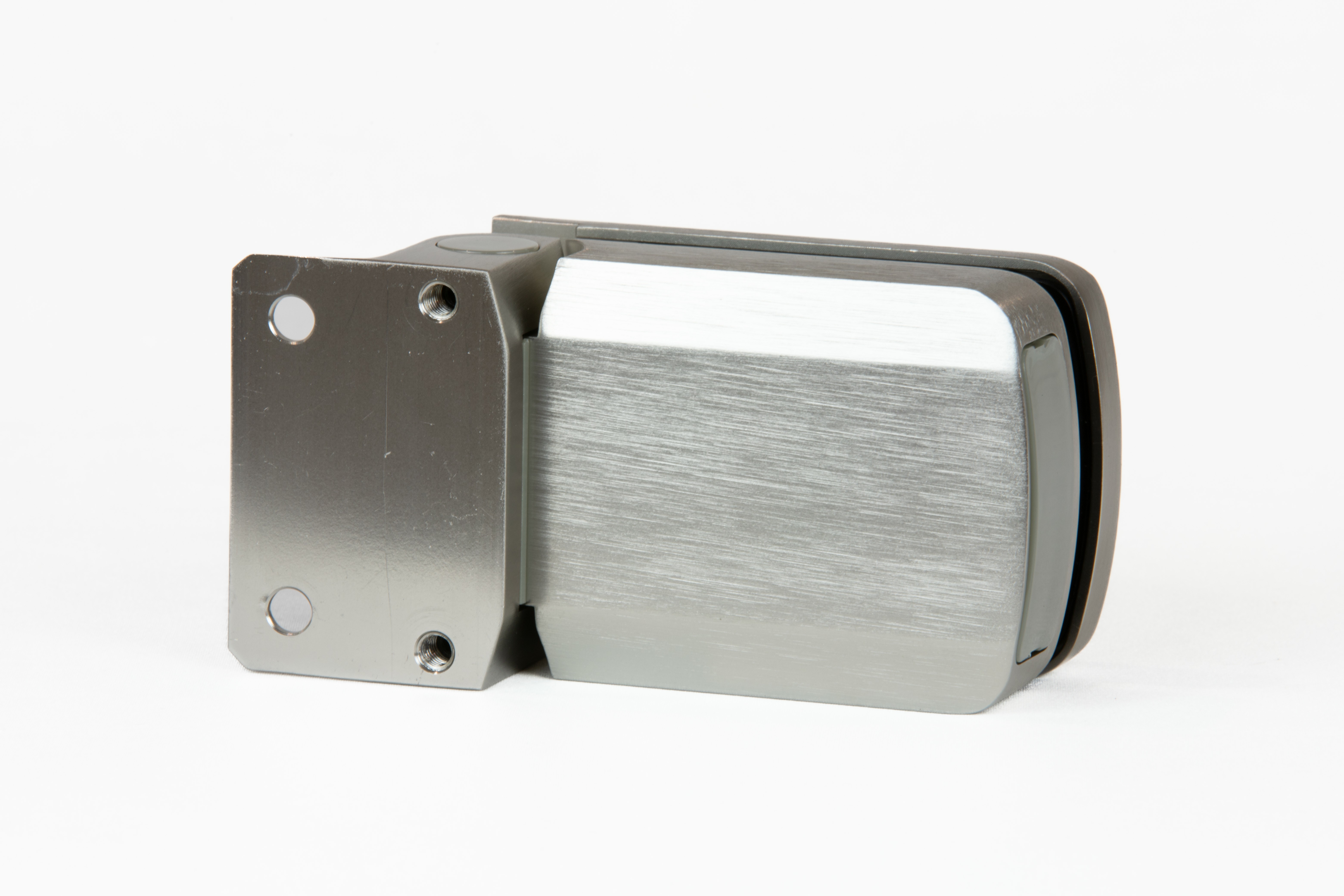 Latus Hinge - Glass to Wall - 90 Degree - Brushed Nickel - Elite Glass ...
