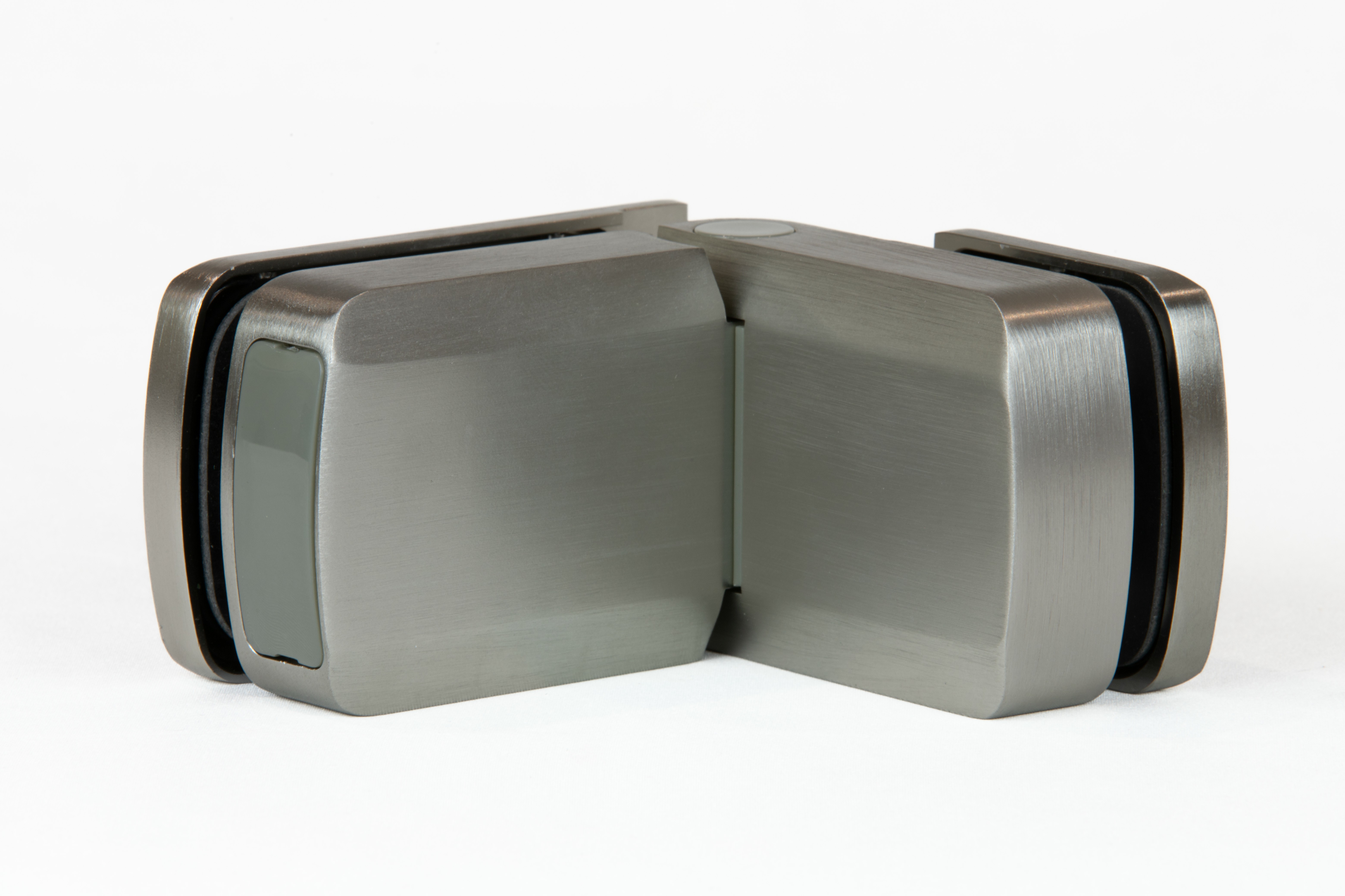 Latus Hinge - Glass to Wall - 90 Degree - Brushed Nickel - Elite Glass ...