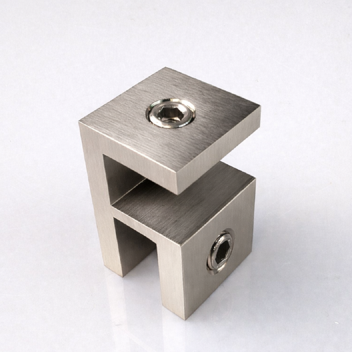 OPF1 10, 10 SQ BN - Shower Top Header Clip Square 10mm to 10mm Glass ...