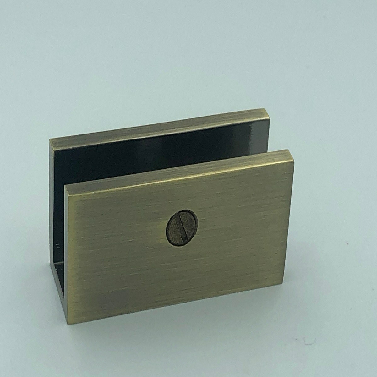 Square Shelf Bracket to Suit 12mm Glass - Antique Brass - Elite Glass ...