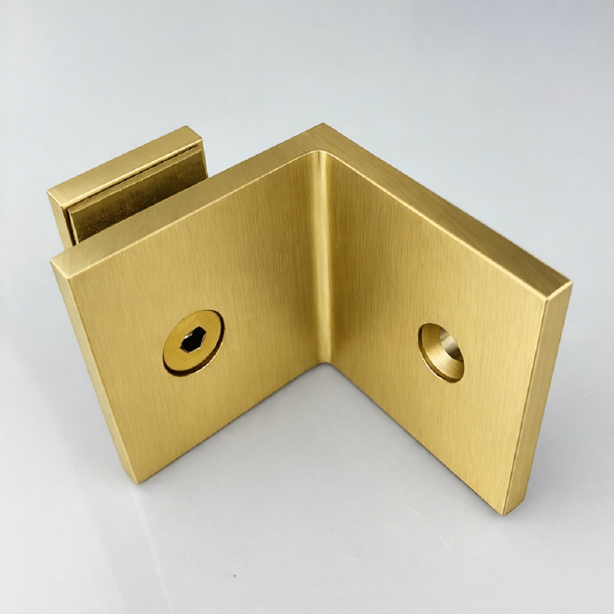 90 Degree Square Glass to Wall Fixed Bracket with Short Forged Plate ...