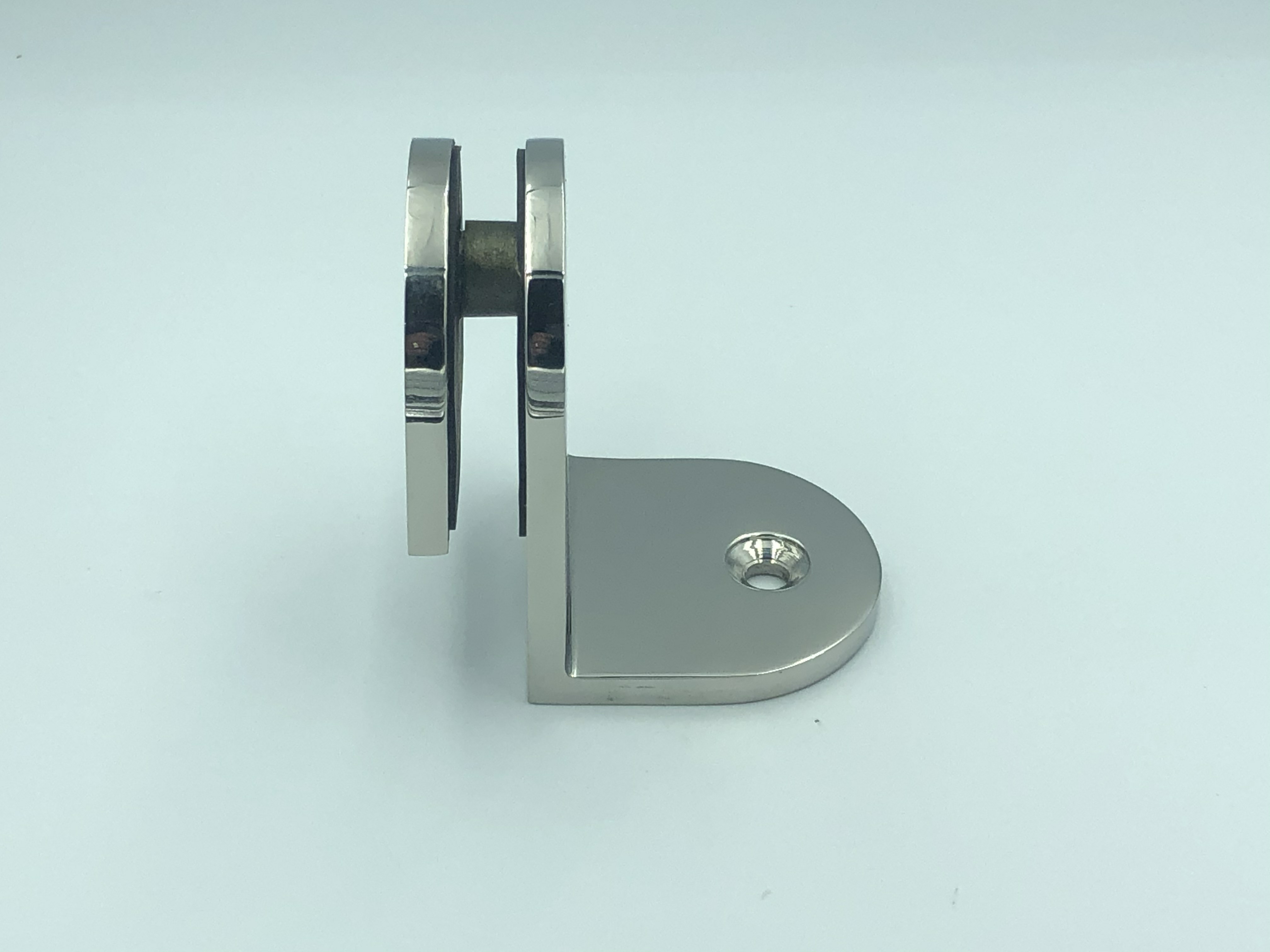 Balustrade Bracket - Wall Mount - Round - Polished Stainless Steel ...