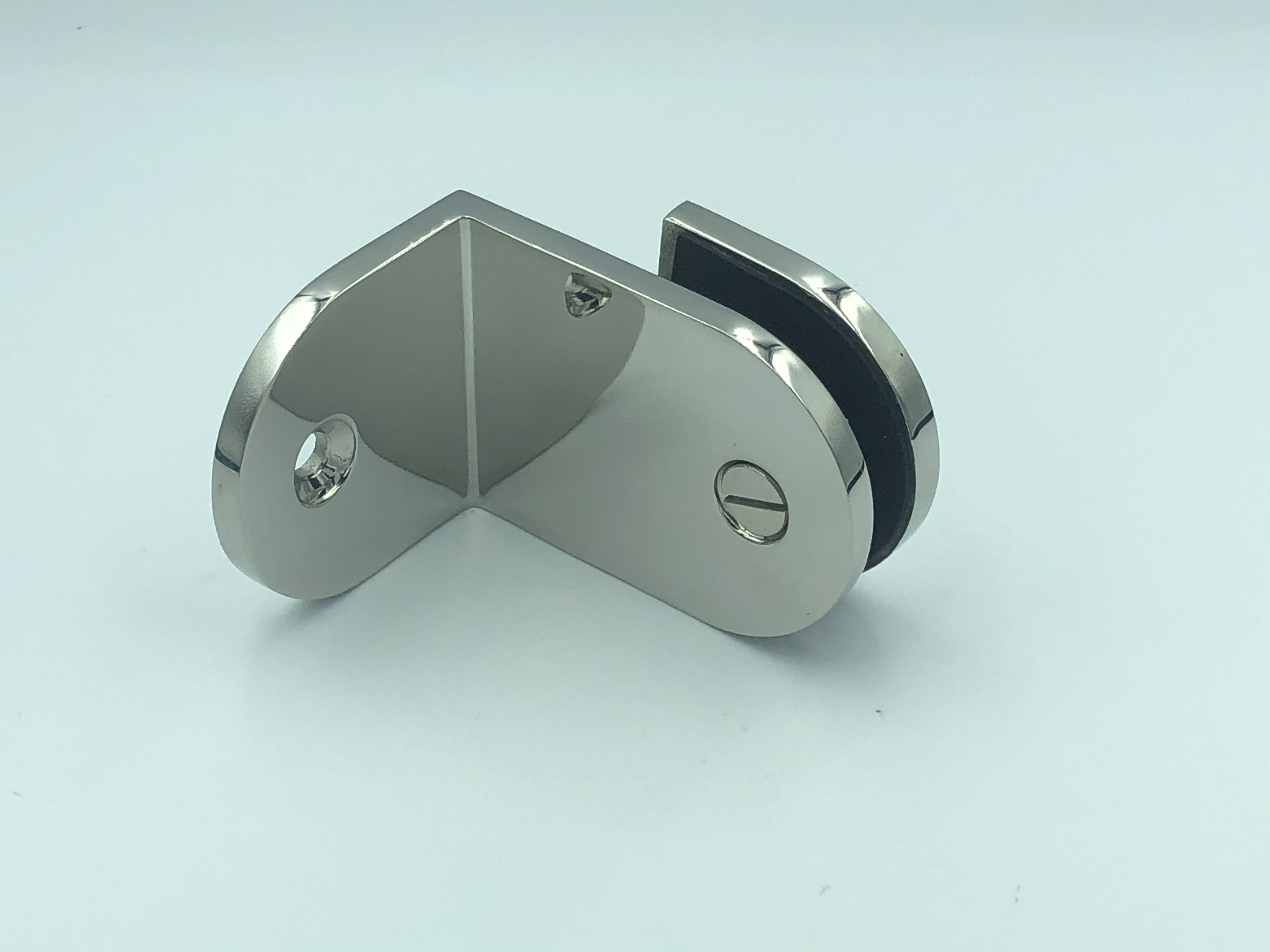 Balustrade Bracket - Wall Mount - Round - Polished Stainless Steel ...