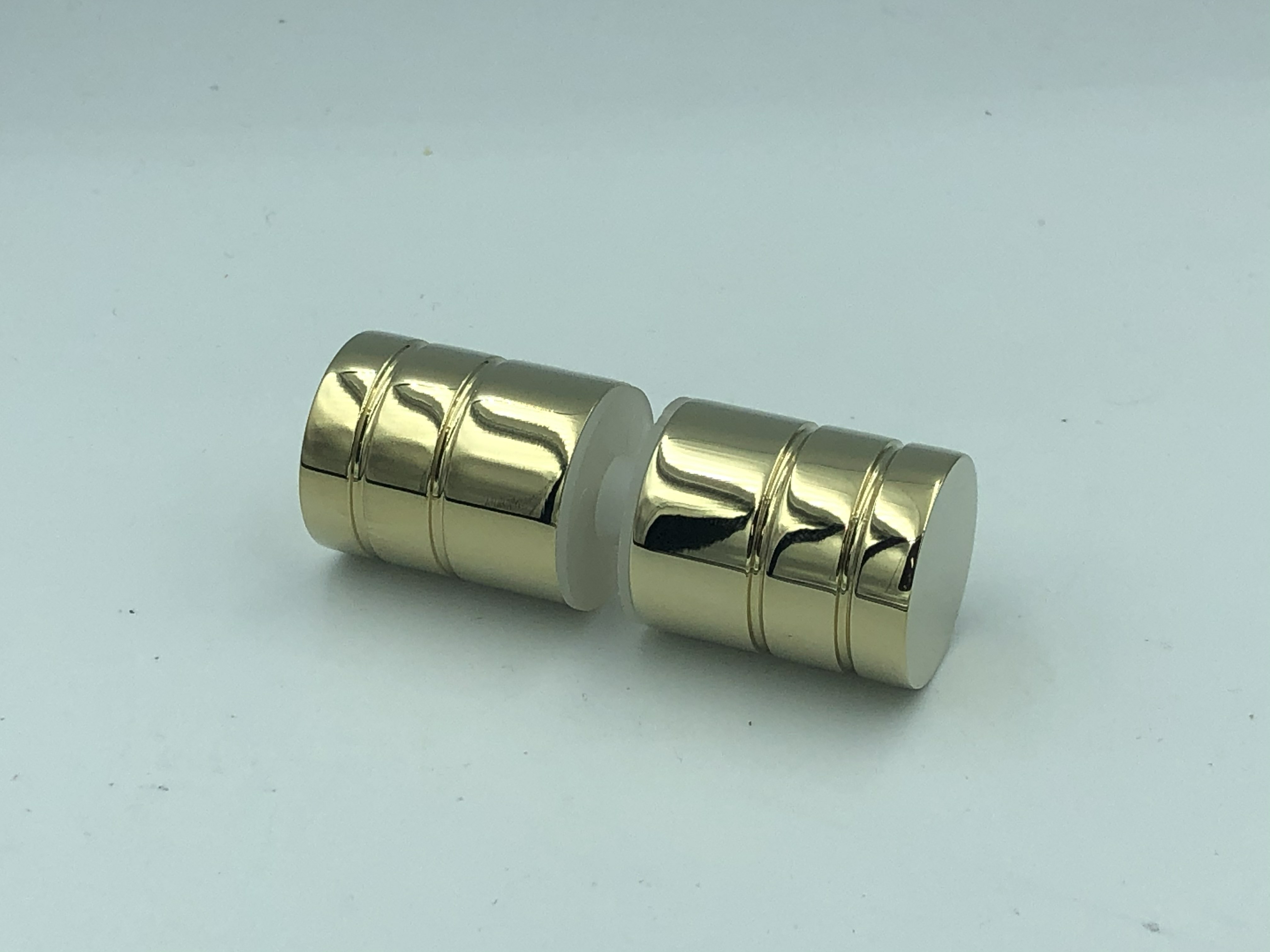 Double Pull Knob - 25mm, 43mm - PVD Gold - Elite Glass Solutions