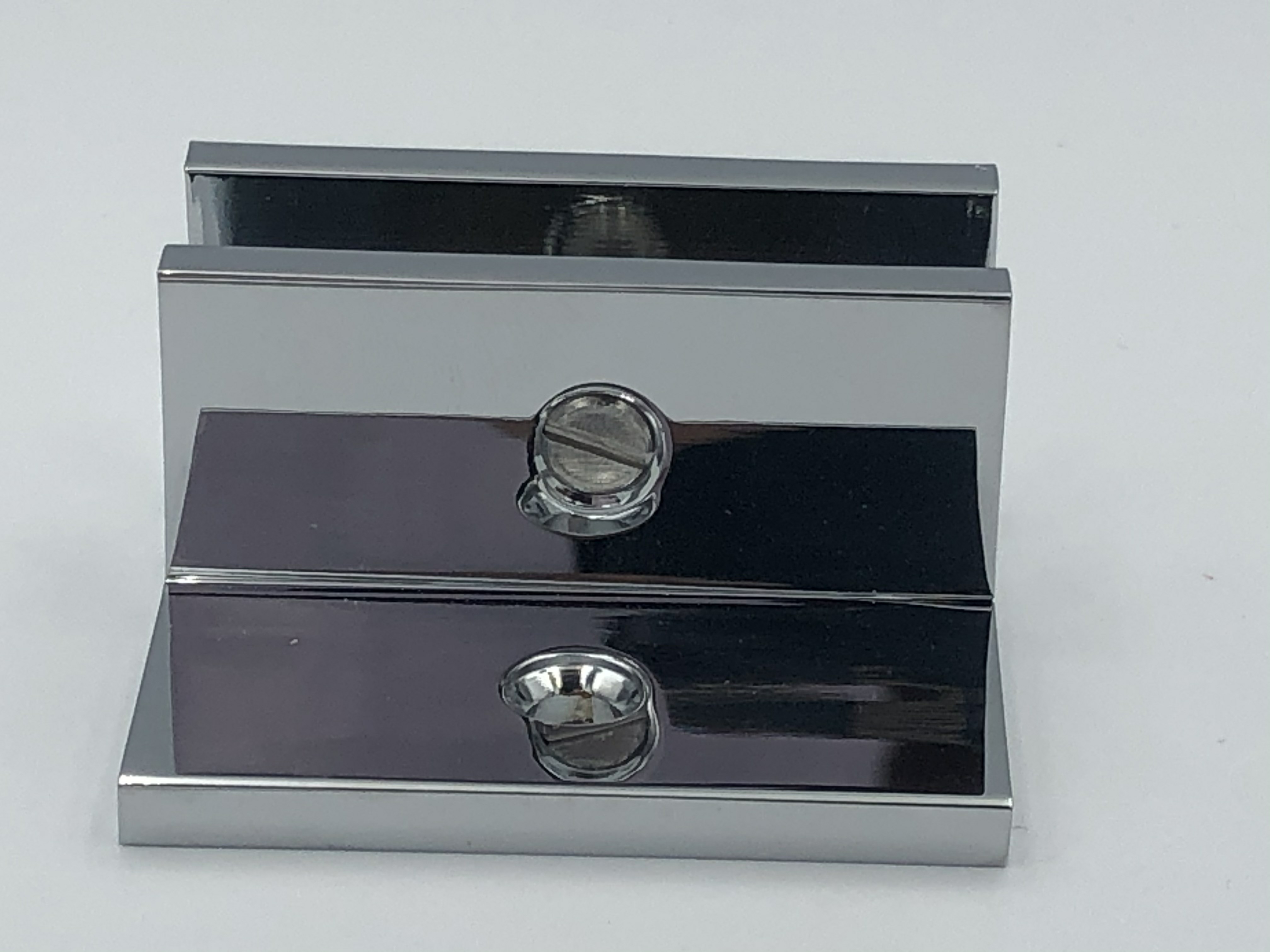SB10.HL.SQ PC - Glass Shelf Bracket Square 50mm x 43mm x 24mm with ...