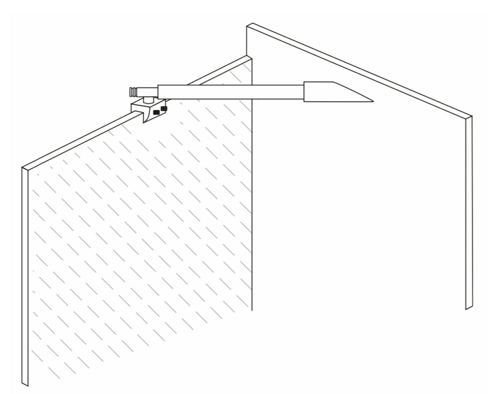 Adjustable Bracing Bar - 240mm - Polished Chrome - Elite Glass Solutions