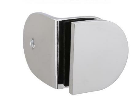 SB50 PC - Fixed Bracket Round 90 Degree Glass to Wall Polished Chrome ...