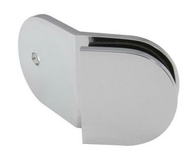 Fixed Bracket Round Glass to Wall 135 Degree Satin Chrome - SKU:SB135 ...