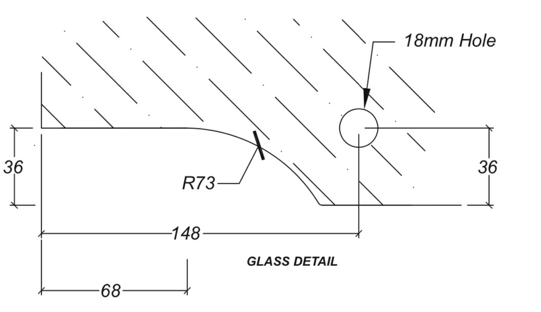 Casma Top Pivot Patch - Suits 8, 10 or 12mm Glass - Polished Stainless ...