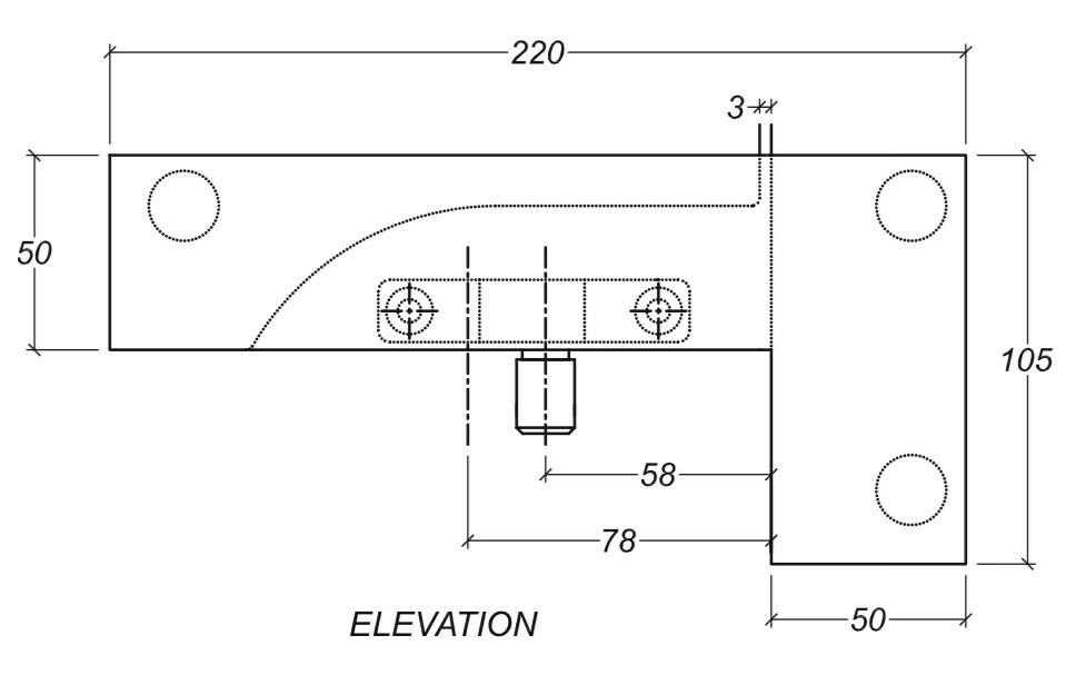 CAS.44400 SSS - CASMA Transom Jamb Patch - Satin Stainless Steel ...