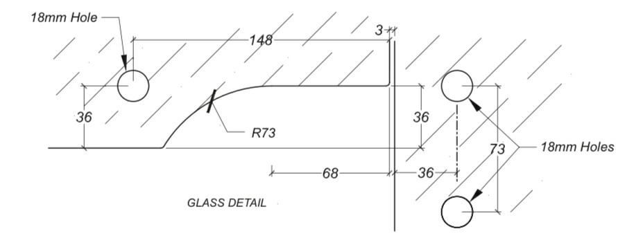 CAS.44400 SSS - CASMA Transom Jamb Patch - Satin Stainless Steel ...