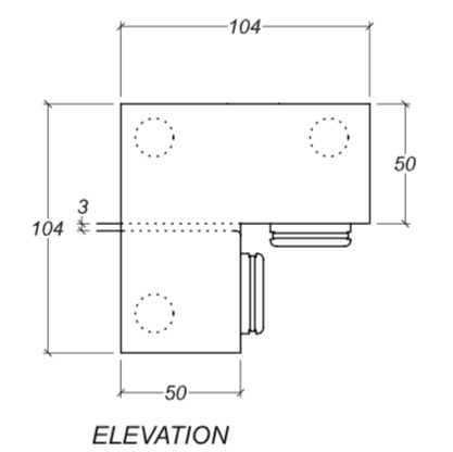 CAS.44710 PSS - CASMA Transom or Side or Fin Patch with Stop - Polished ...