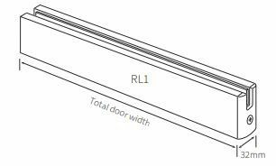 Bottom Rail - Non-Locking - Satin Silver Anodized - Elite Glass Solutions