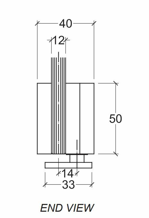 CASMA Offset Patch Pair with Pivots - Suits Glass 8, 10 or 12mm ...
